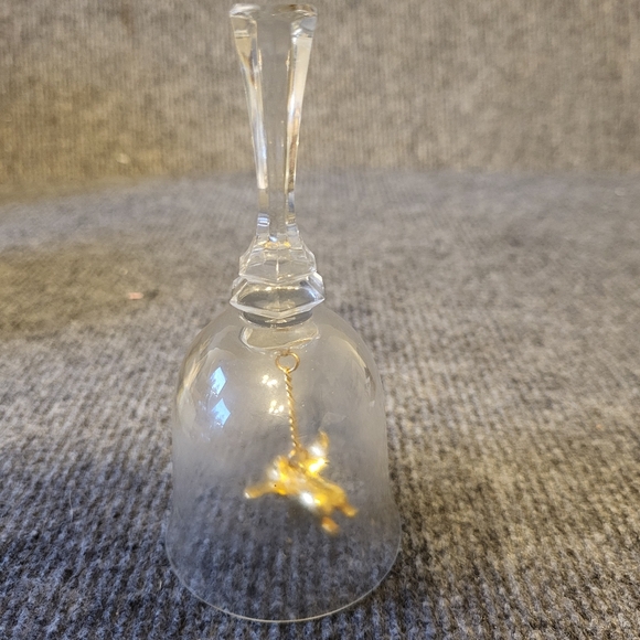 Disney | Other | Vintage Glass Bell Dumbo Gold Metal Clapper | Poshmark
